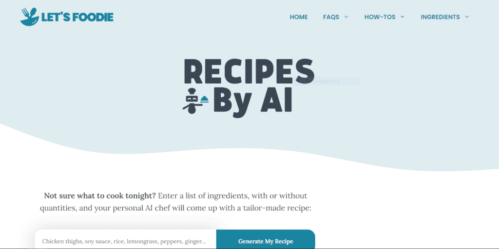 Recipes By AI | AI Valley