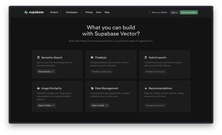 SupaBase Vector | AI Valley